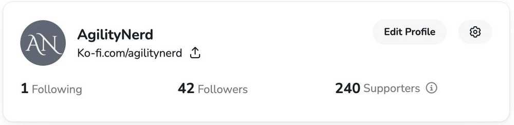 Thank You Ko-Fi Supporters! | AgilityNerd