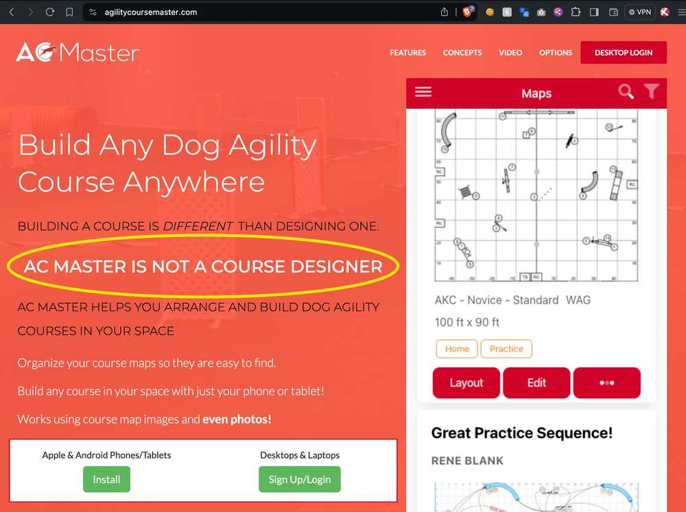 Agility Course Master Website Update | AgilityNerd